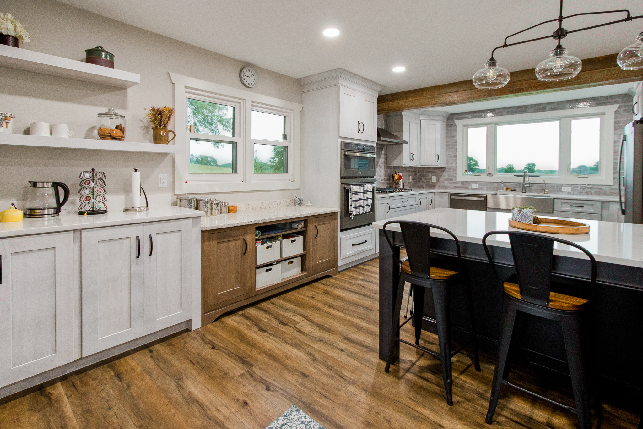 Transitional Farmhouse Kitchen - Coyle Carpet One Floor & Home